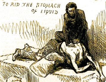 drowned human corpse